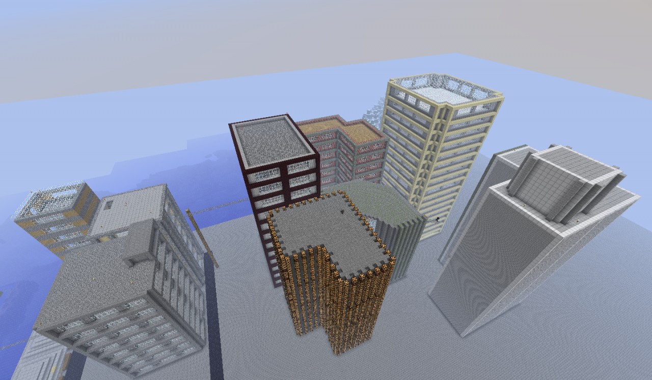 start of the city Minecraft Map