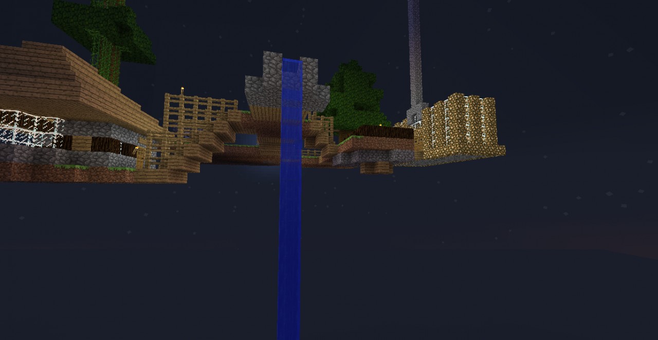 The floating islands Minecraft Map