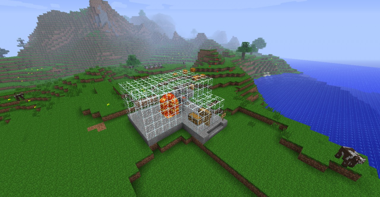 Full Automatic FlameThrower !!!!!!! Minecraft Map