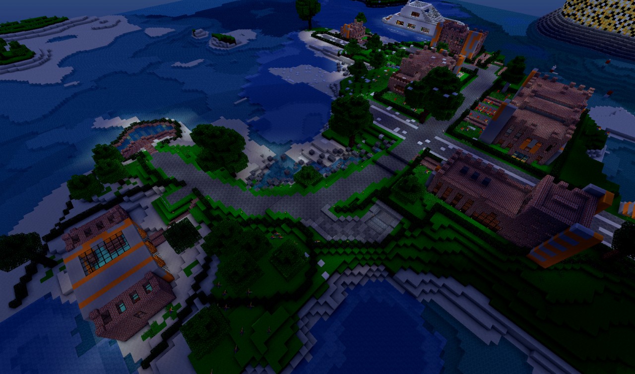 Orange Neighborhood Minecraft Map