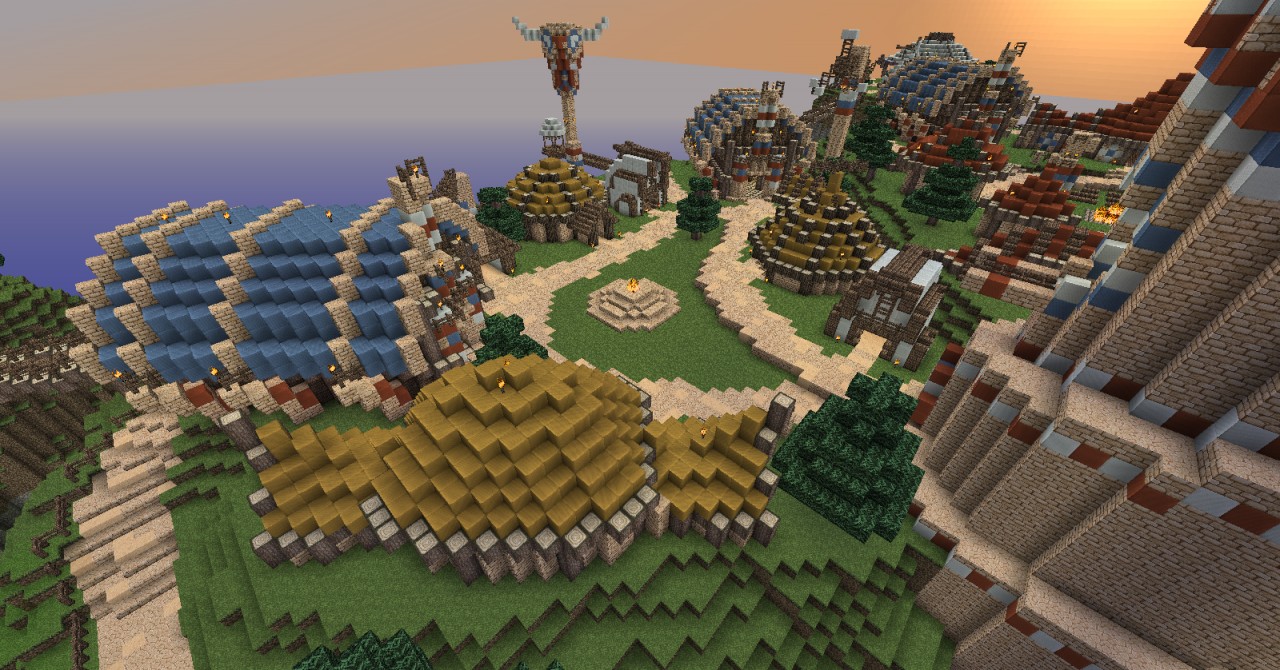 Thunder Bluff - World of Warcraft Minecraft Map