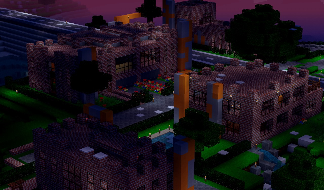 Orange Neighborhood Minecraft Map