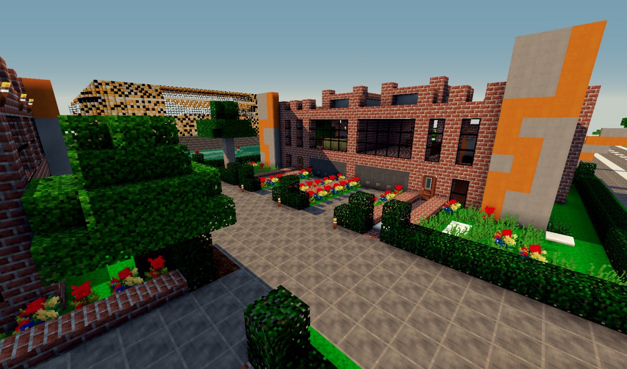 Orange Neighborhood Minecraft Map