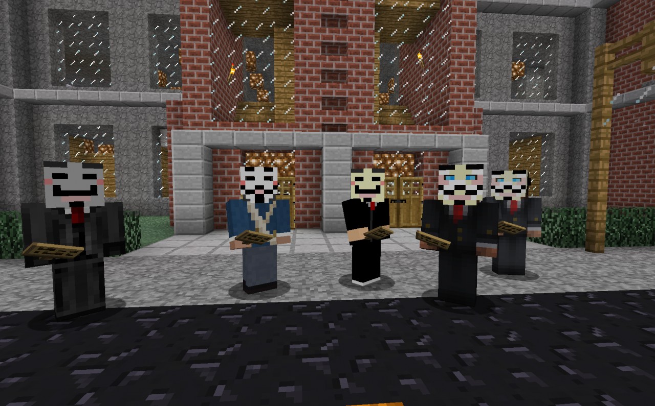 Anon Protest Minecraft Map