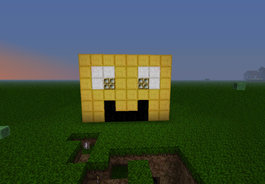 Inside of a noob Minecraft Map