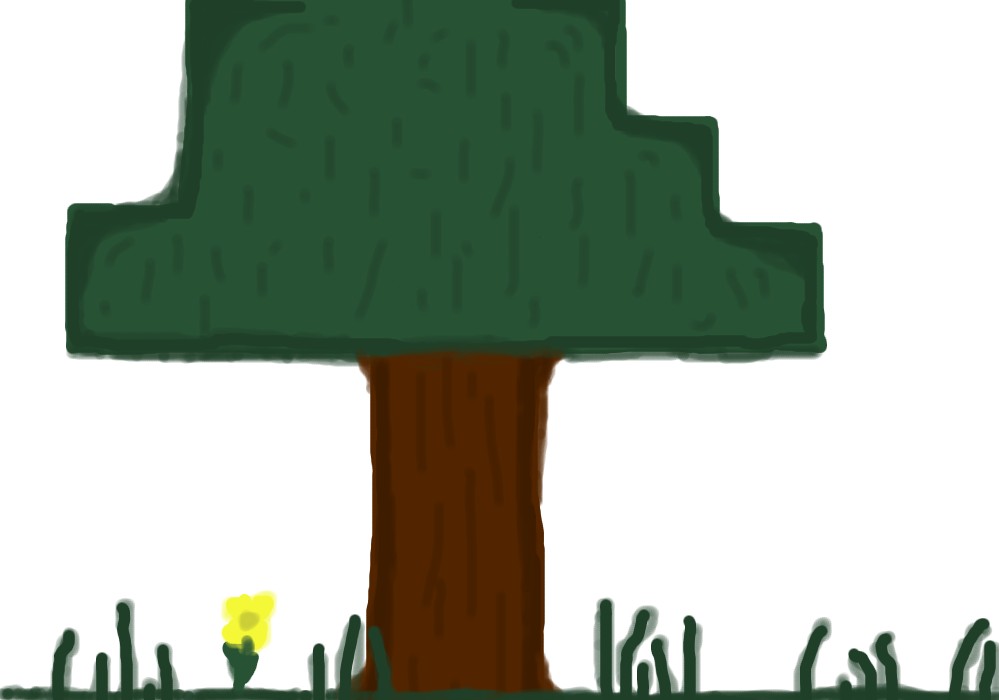 A Minecraft Tree (First try with this style)