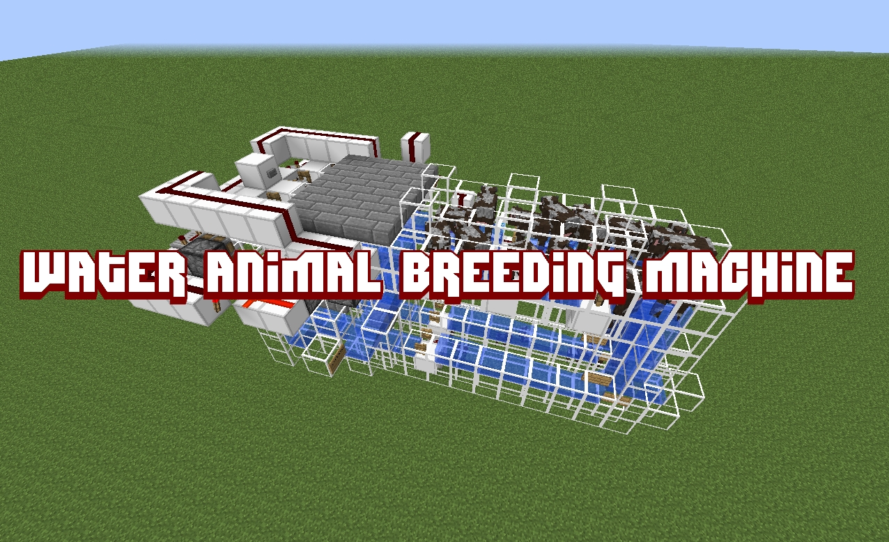 Water Animal Breeding Machine 1.2.4 Minecraft Map