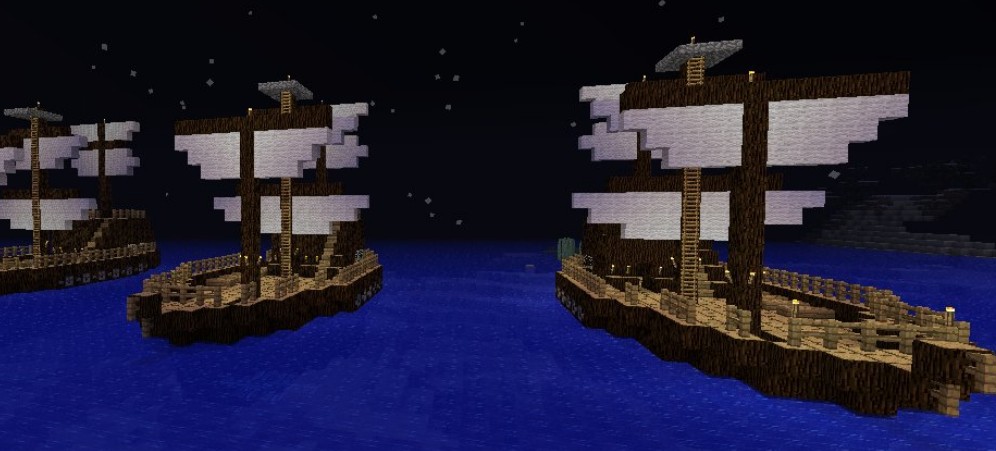 Fleet of Ships Minecraft Map