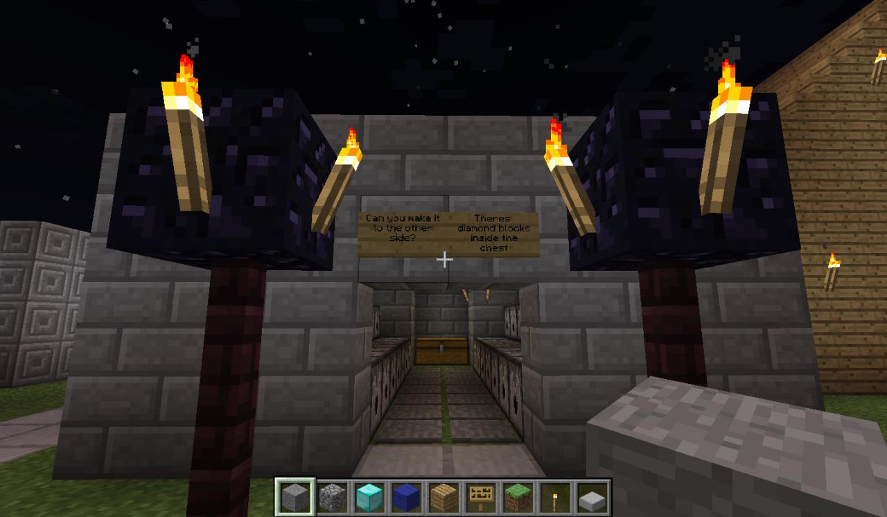 man made huge npc village Minecraft Map