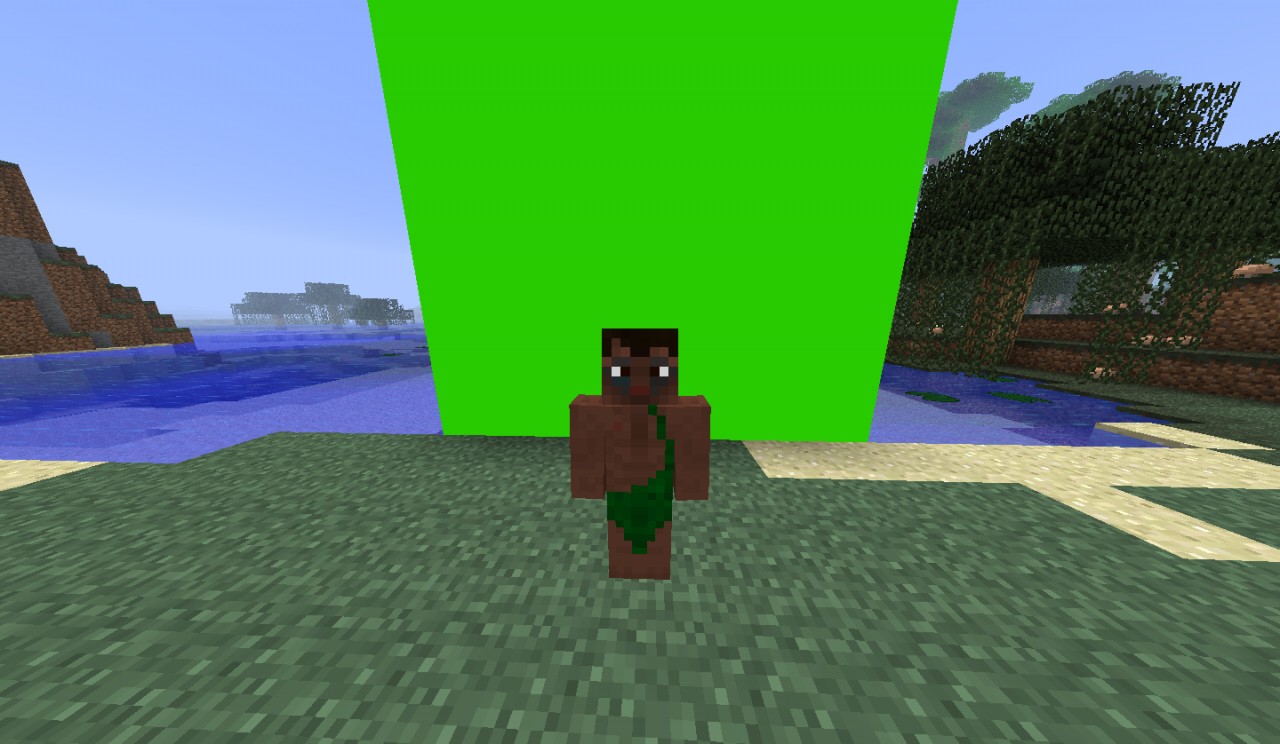 GreenScreen Default for all 1.2/1.2.5 Minecraft Texture Pack