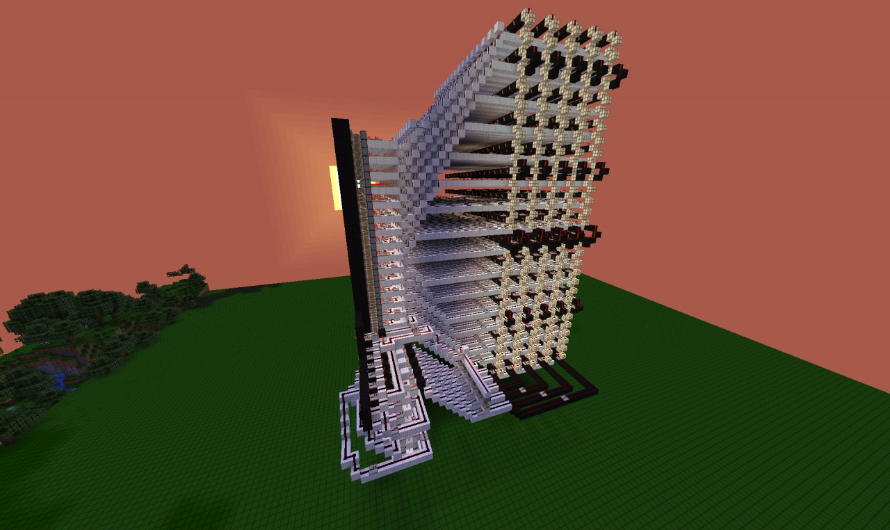 16x16 piston display Minecraft Map