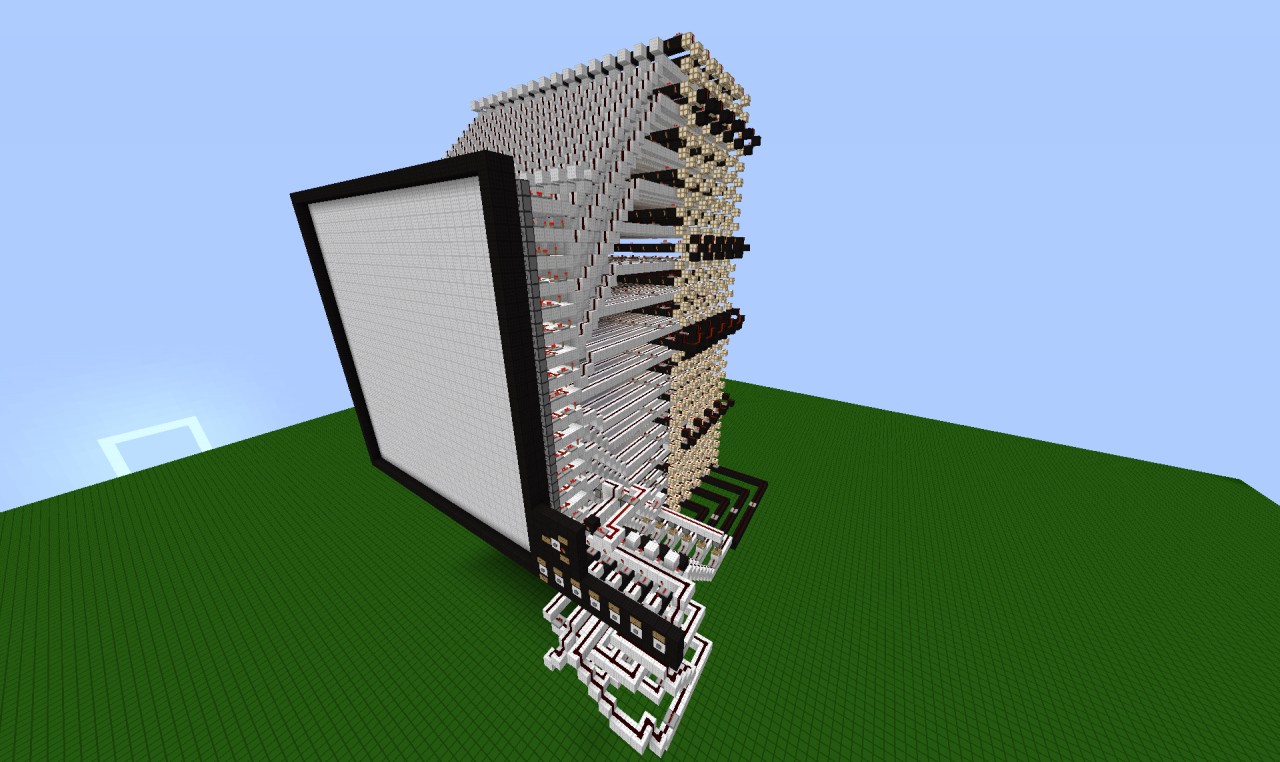 16x16 piston display Minecraft Map