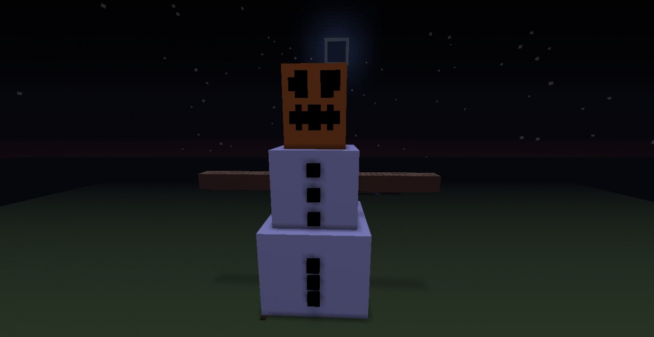 snow man Minecraft Map