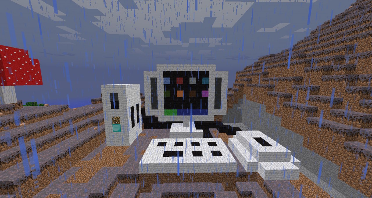 3-D computer Minecraft Map