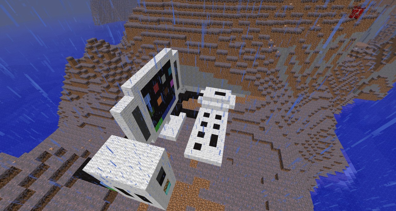 3-D computer Minecraft Map