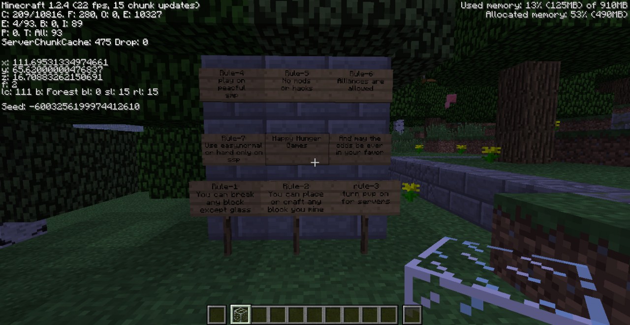 The Hunger Games-risugami's biosphere Minecraft Map