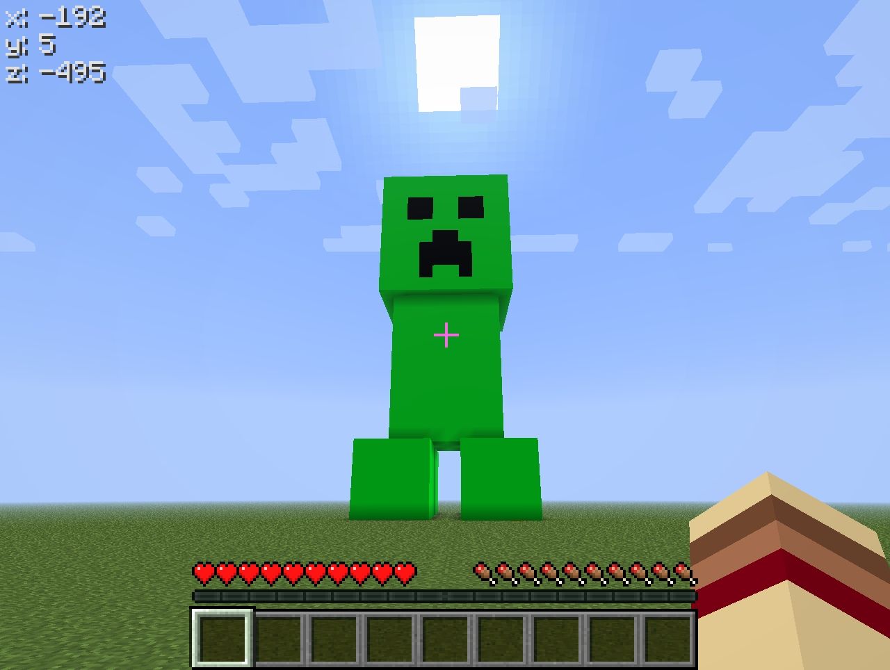 Giant wool creeper Minecraft Map