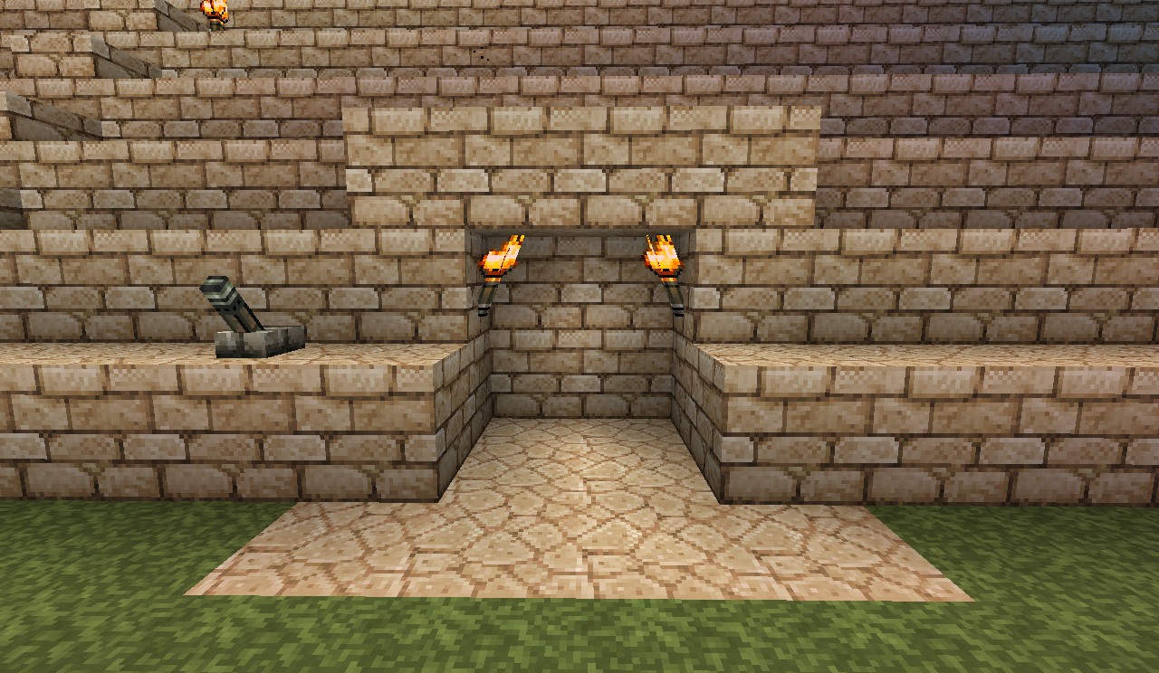 PYRAMID, CATHEDRAL AND REDSTONE MAZE IN VILLAGE Minecraft Map