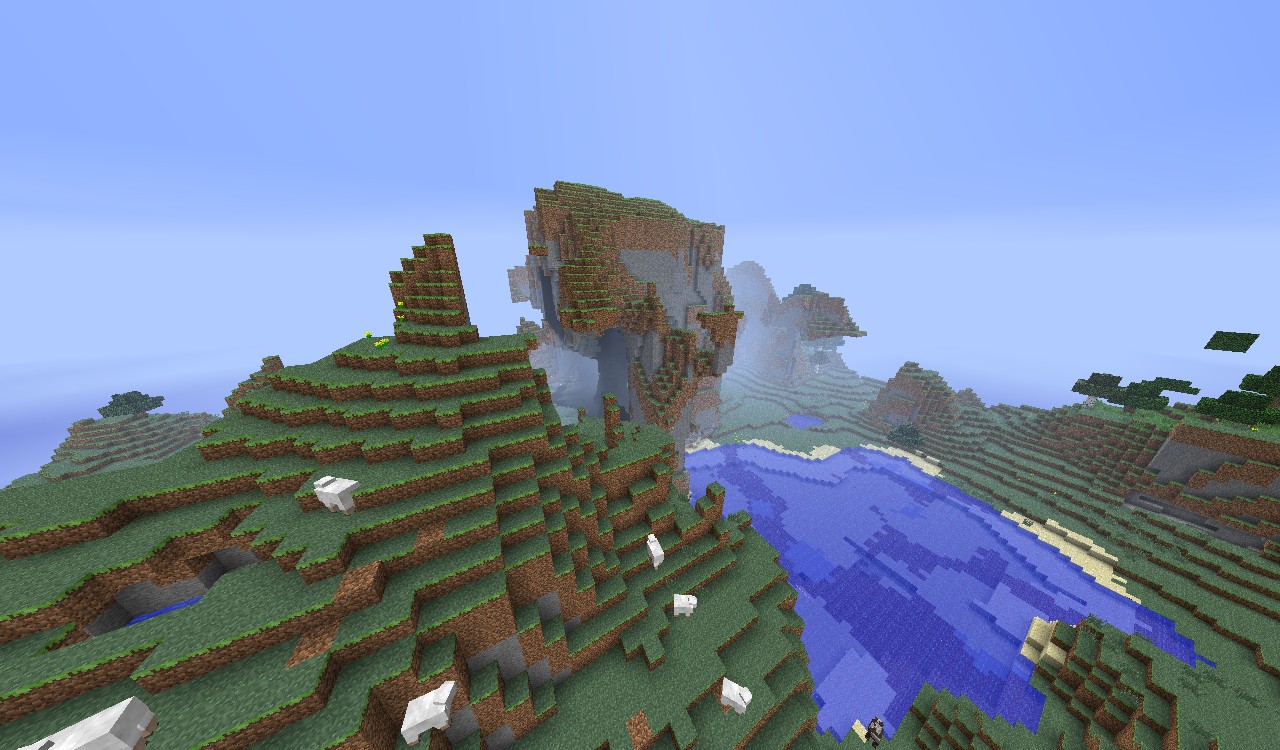 huge mountains Minecraft Map