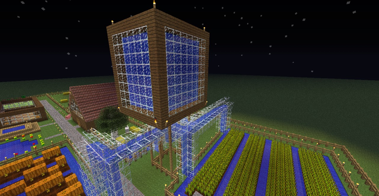 Barn and Farm (water system also) Minecraft Map