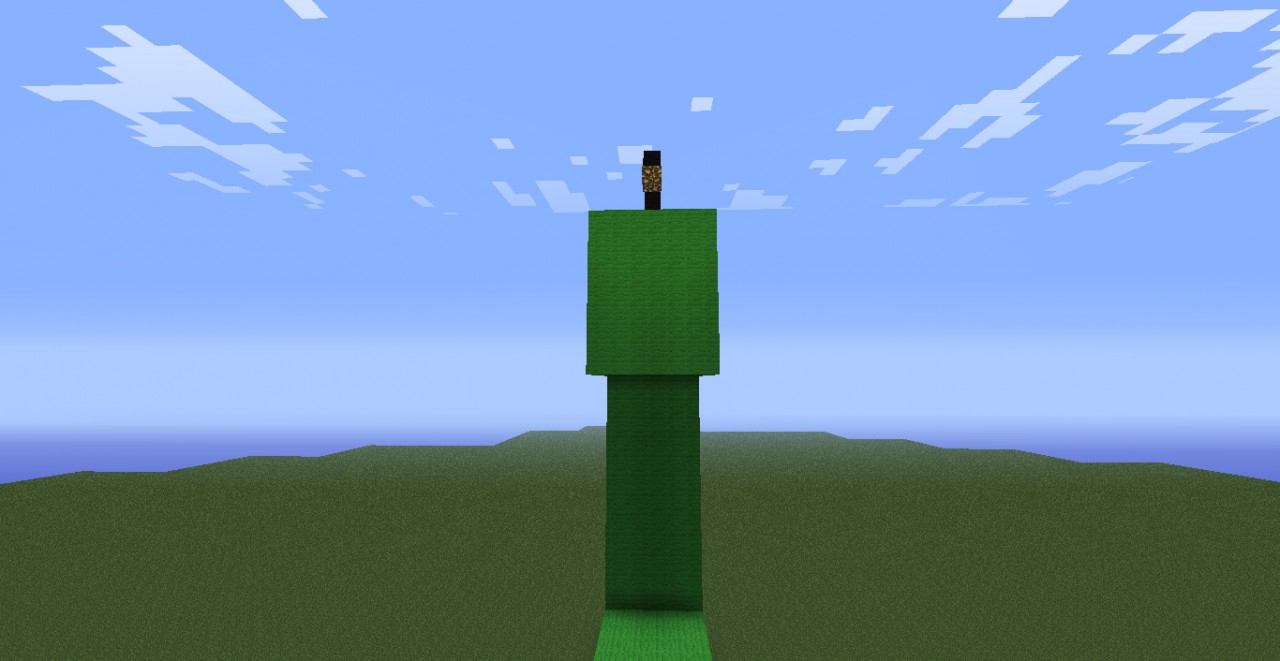 gaint creeper exploding Minecraft Map
