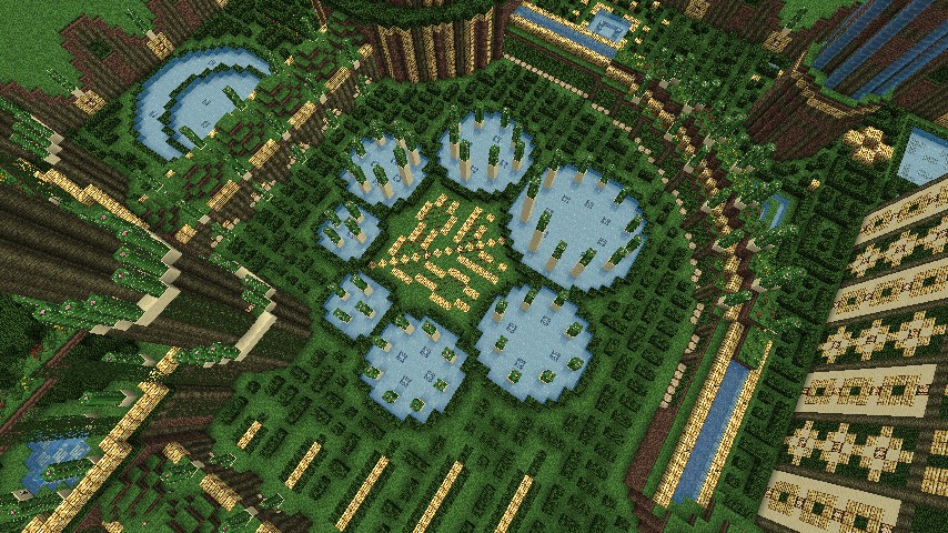 Golem Temple & 5 block challenge Minecraft Map