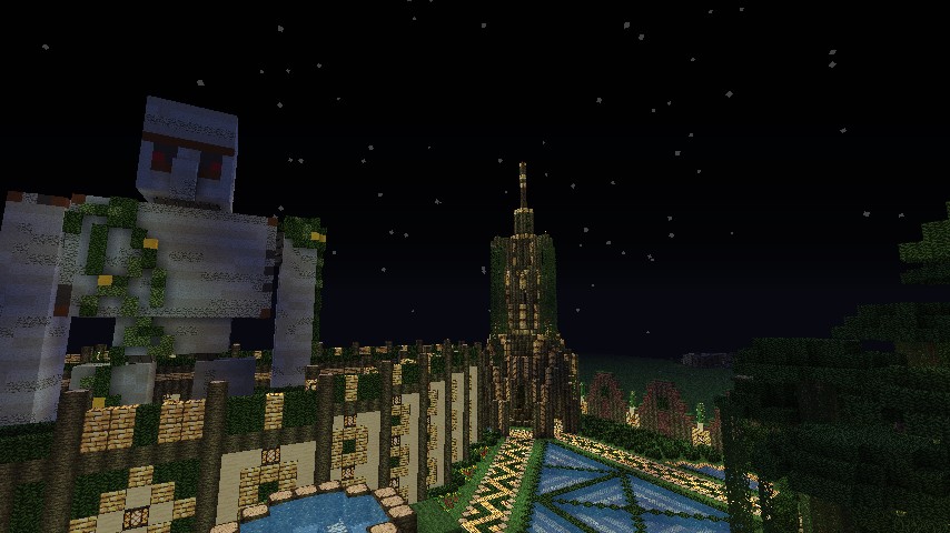 Golem Temple & 5 block challenge Minecraft Map