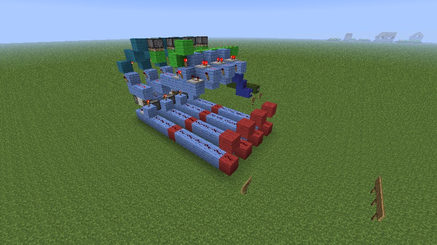 Compact Binary Counter Minecraft Map