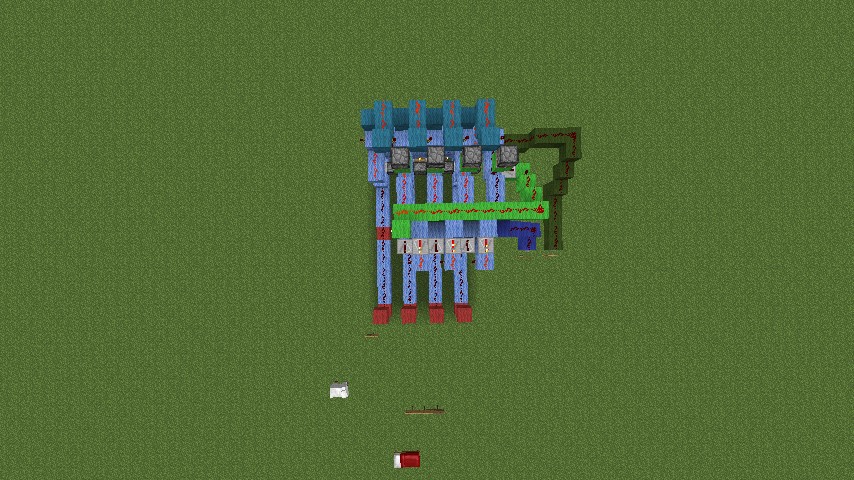 Compact Binary Counter Minecraft Map