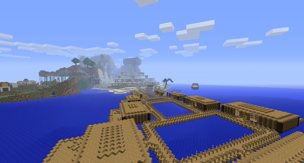 Bora-Bora Tropical island Minecraft Map
