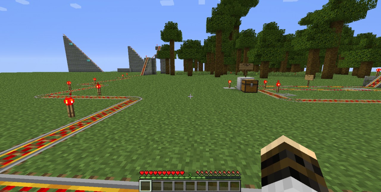 my epic roller coaster Minecraft Map