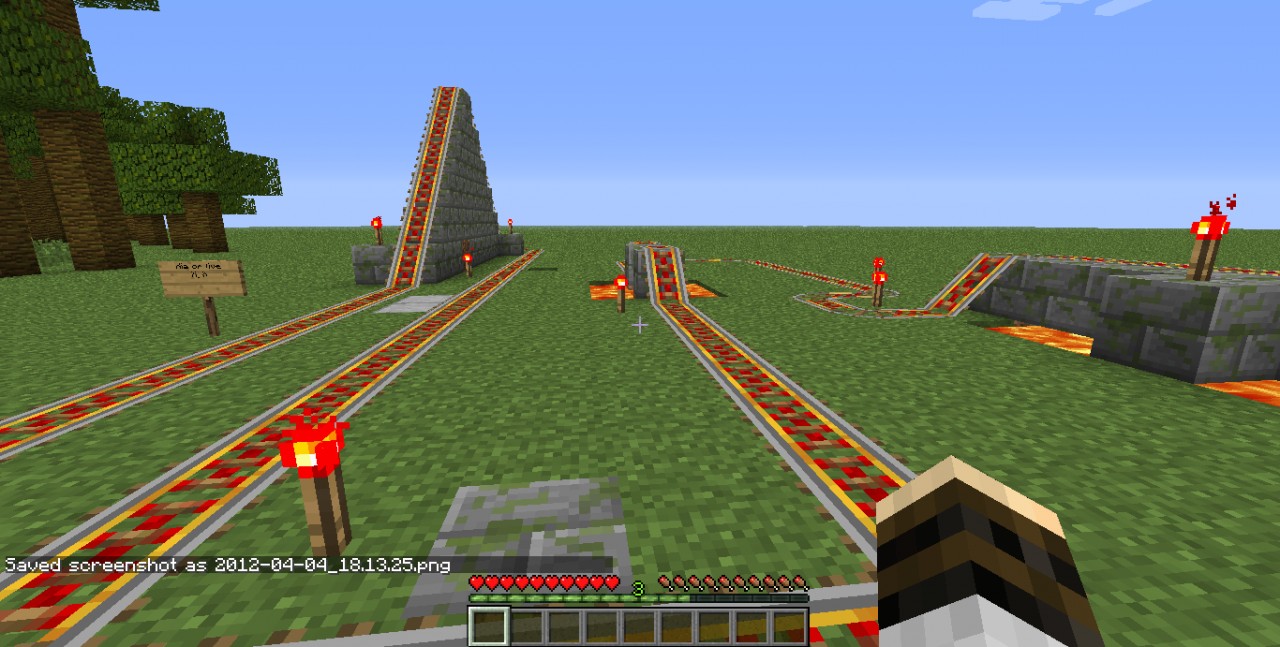 my epic roller coaster Minecraft Map