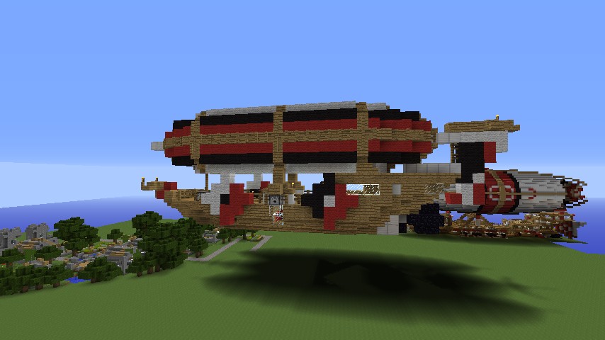 [Accalis fleet] Accalis Trade ship (steampunk blimp) Minecraft Map