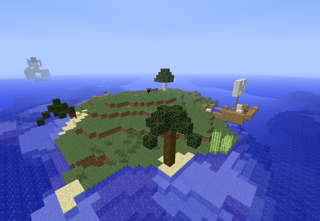 The Lonely Island Castaway V2 Minecraft Map
