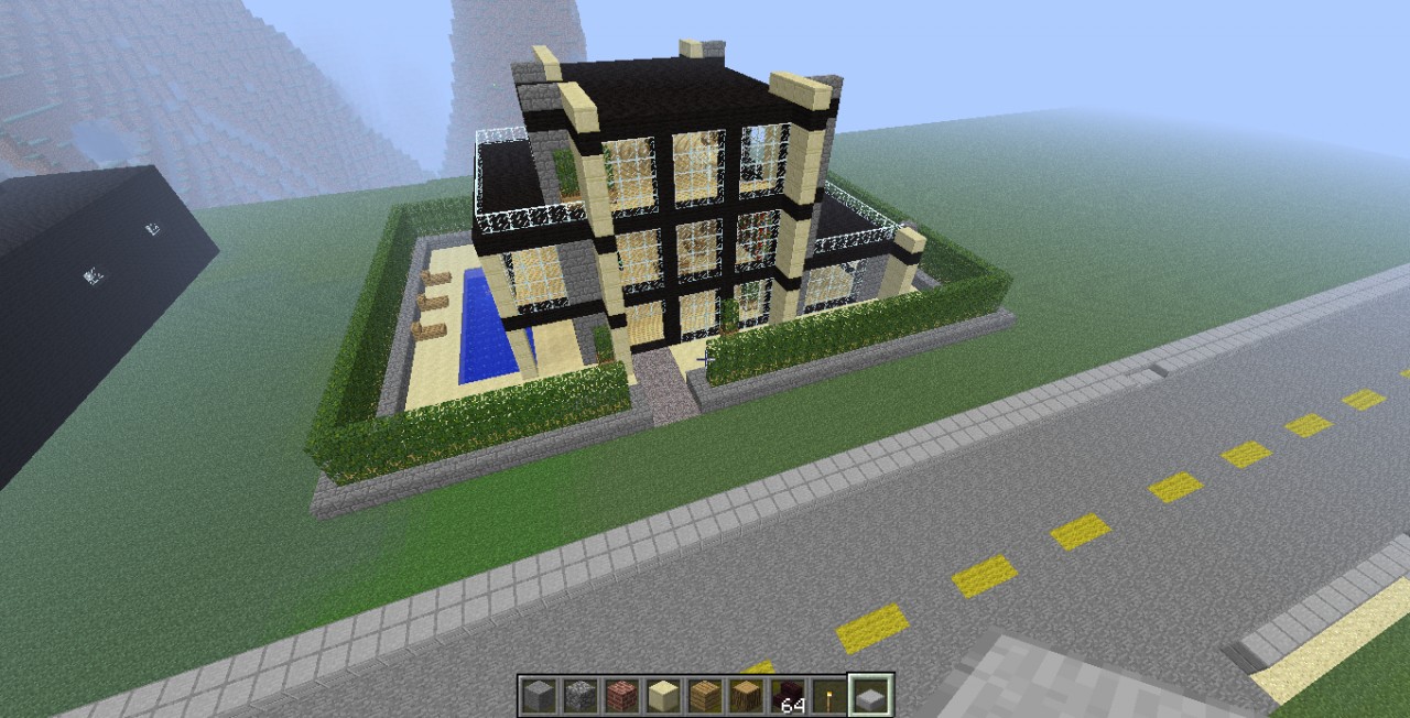 a fancy and modern street Minecraft Map