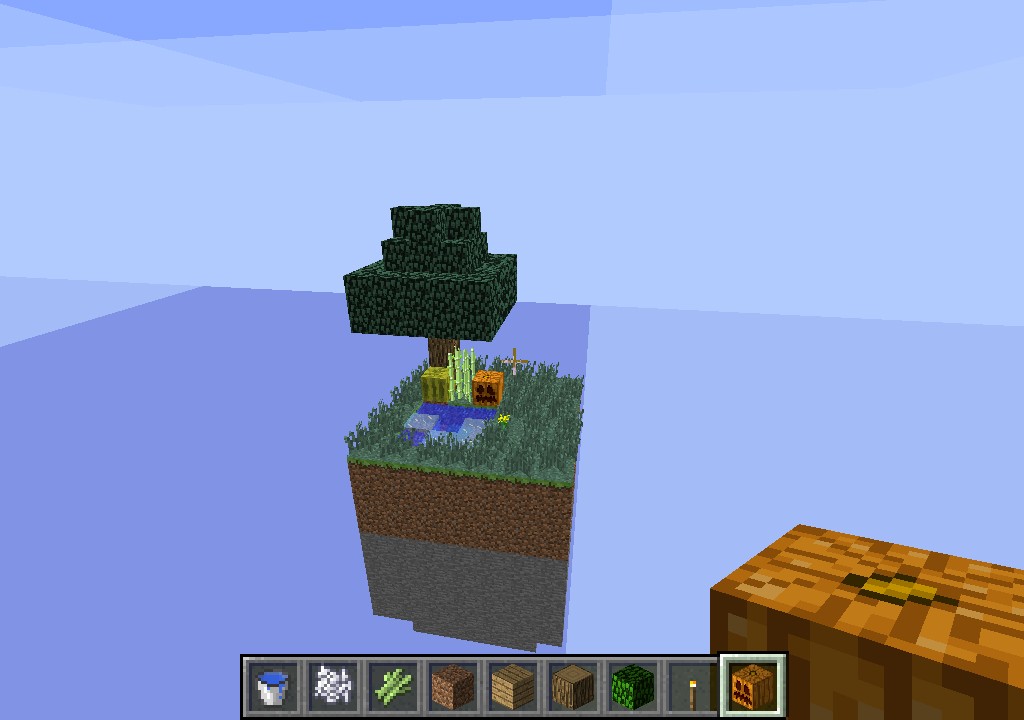 My version of skyblock survival Minecraft Map