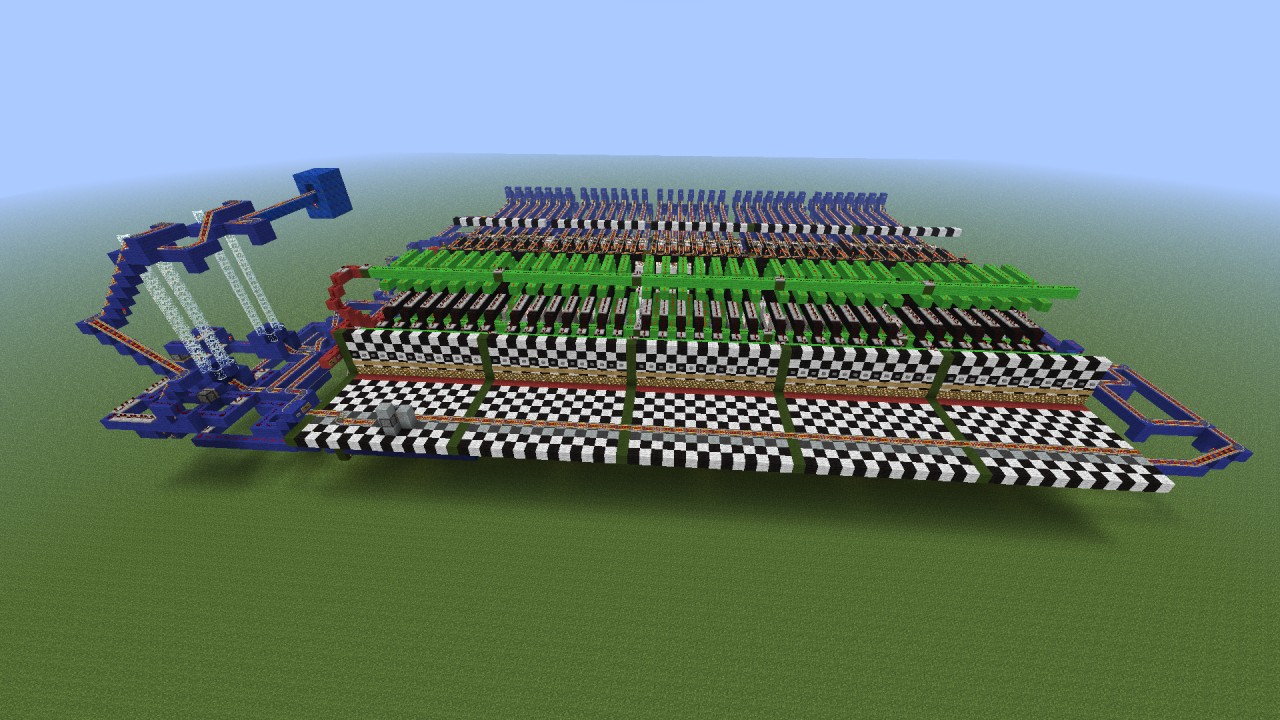 Redstone Train Station with Double-Dispenser System Minecraft Map