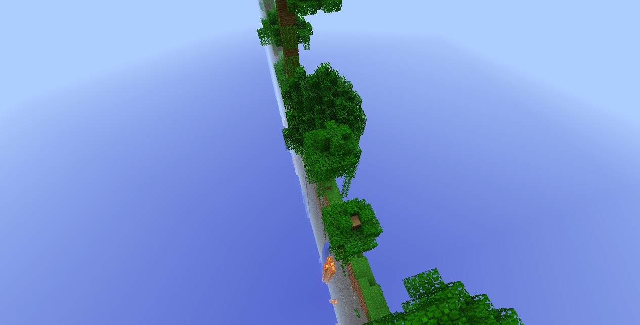 2D world Minecraft Map