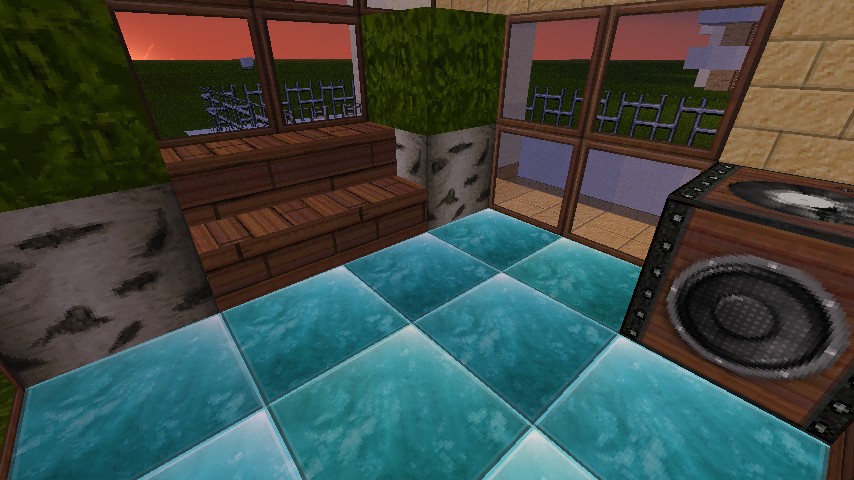 mordern house with patio Minecraft Map