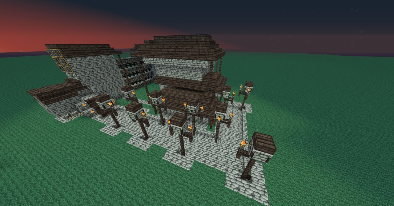 Cobblestone Generator Semi Automatic 3 Rows Minecraft Map