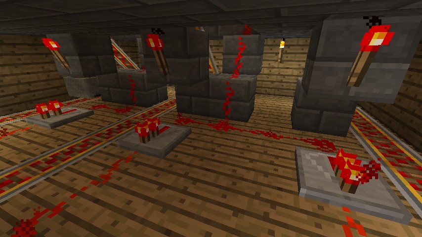 Redstone powered shooting range - updated Minecraft Map