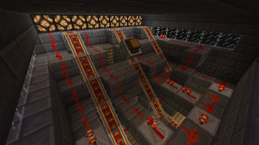 Redstone powered shooting range - updated Minecraft Map