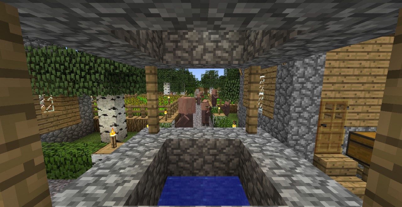 Villager_Fort. OMG!! what villager can bulid! :O Minecraft Map