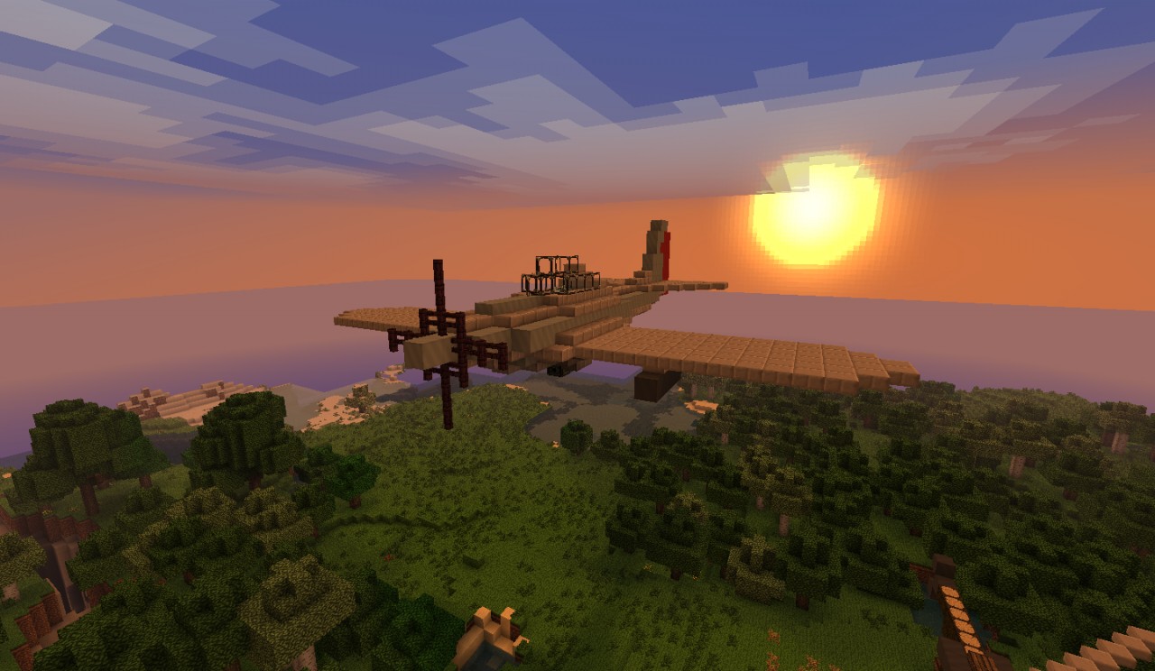 P-51 Mustang Minecraft Map