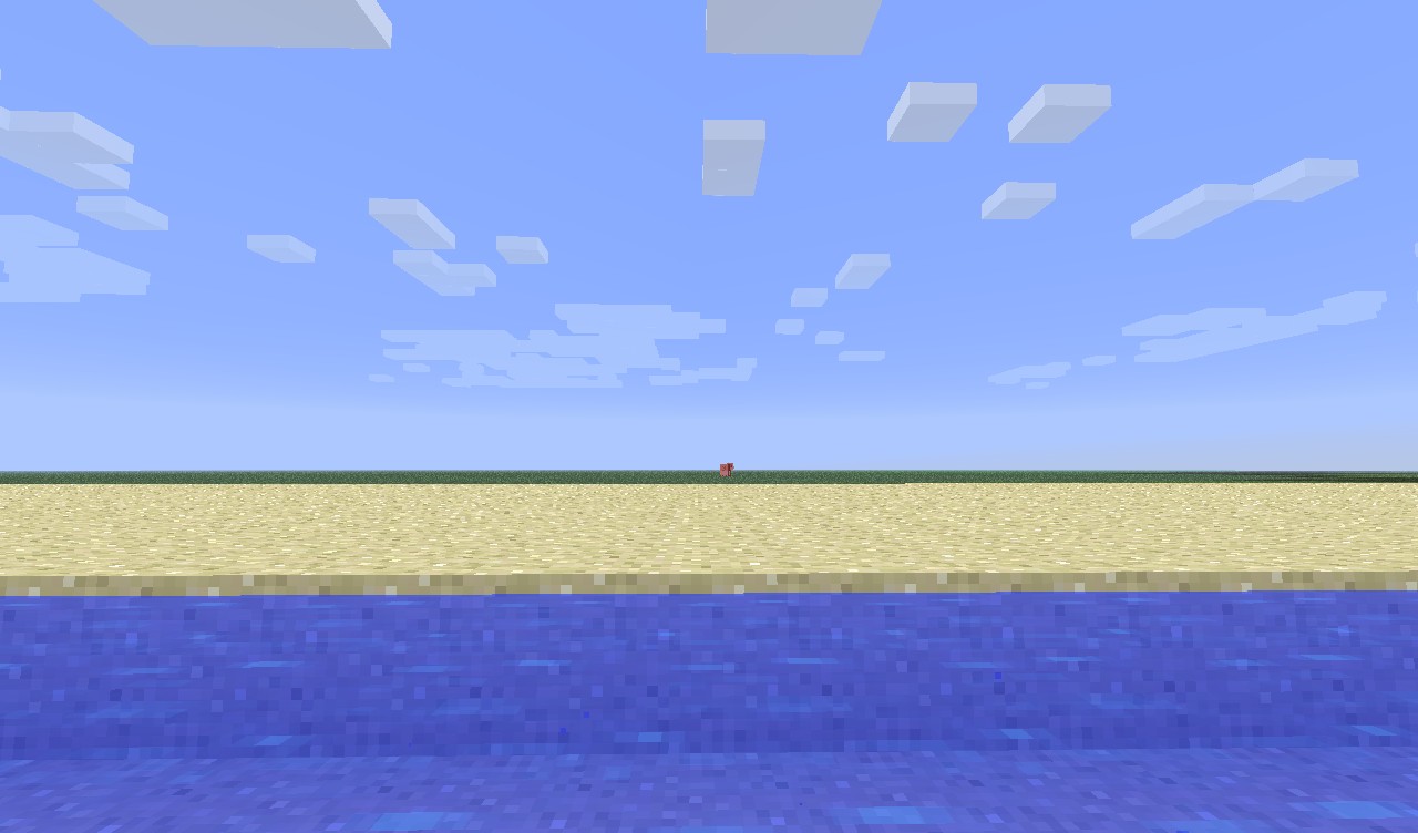 BEACH AND FLAT GRASS Minecraft Map