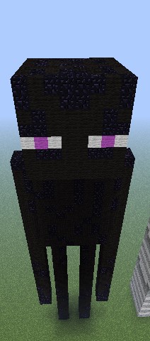 Enderman 3D Scale Statue Minecraft Map