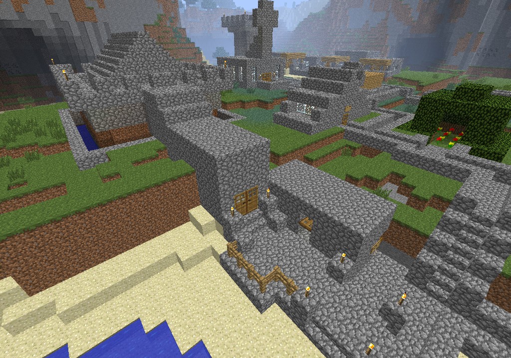 Cobblestone Village Minecraft Map
