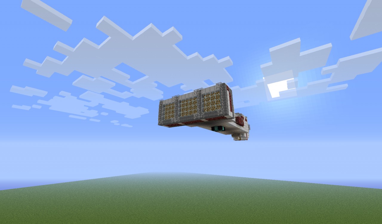 Clone Wars - Republic Frigate (with 2 turbolasers) Minecraft Map