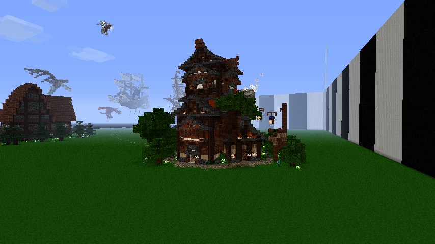 Hanai Radio station/apartment building Minecraft Map