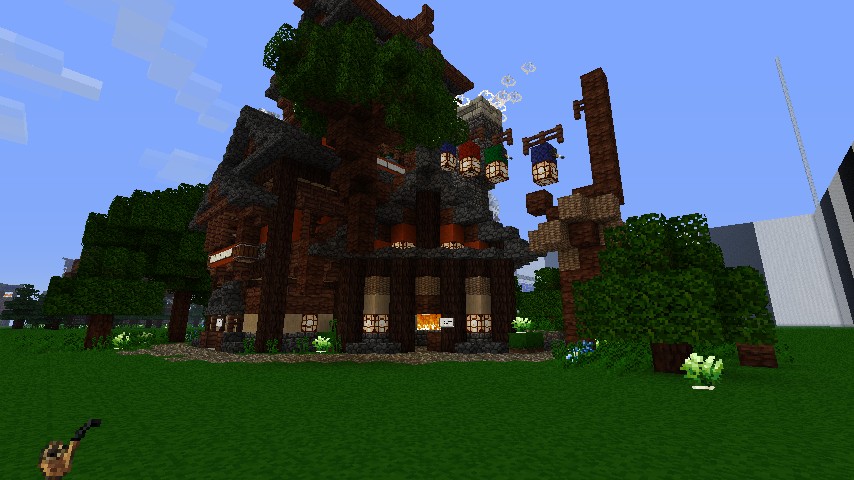 Hanai Radio station/apartment building Minecraft Map